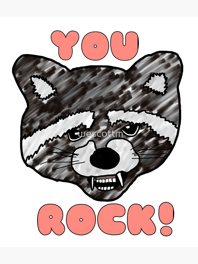 "Motivational Raccoon" Sticker by wescottm | Redbubble