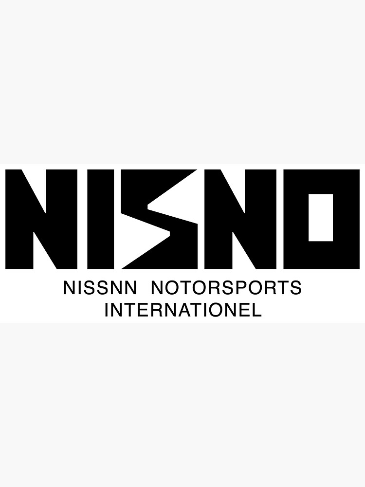 "NISNO Initial D NISMO Old Logo Spoof Black" Sticker for Sale by ...