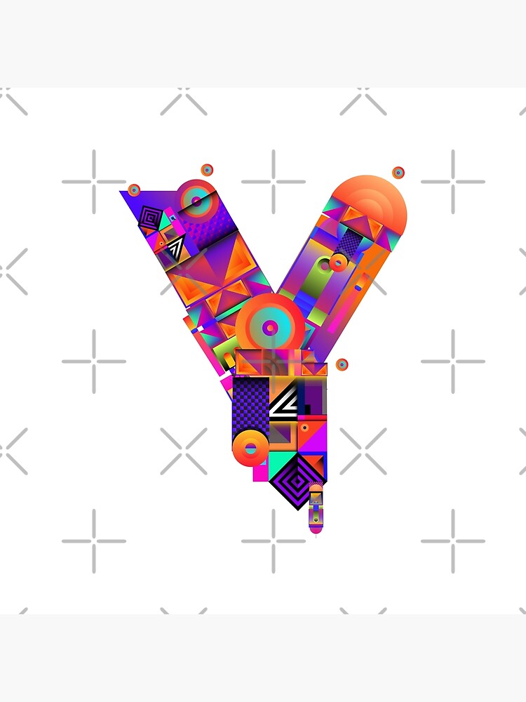 "Colorful Alphabet, Letter Y" Poster by Space-Bug | Redbubble