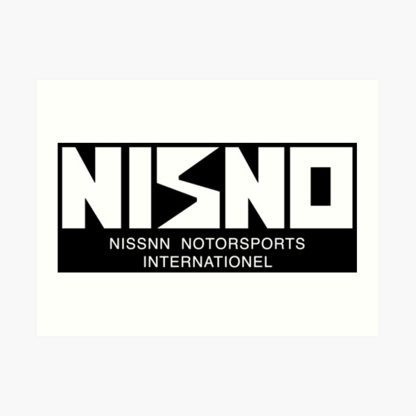 "NISNO Initial D NISMO Old Logo Spoof White" Art Print by teamalphari ...