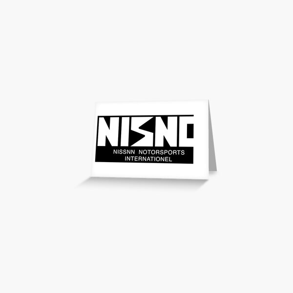 "NISNO Initial D NISMO Old Logo Spoof White" Greeting Card for Sale by ...