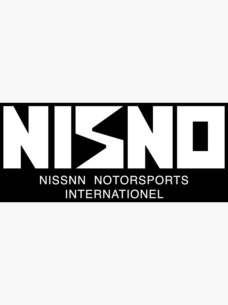 "NISNO Initial D NISMO Old Logo Spoof White" Sticker for Sale by ...