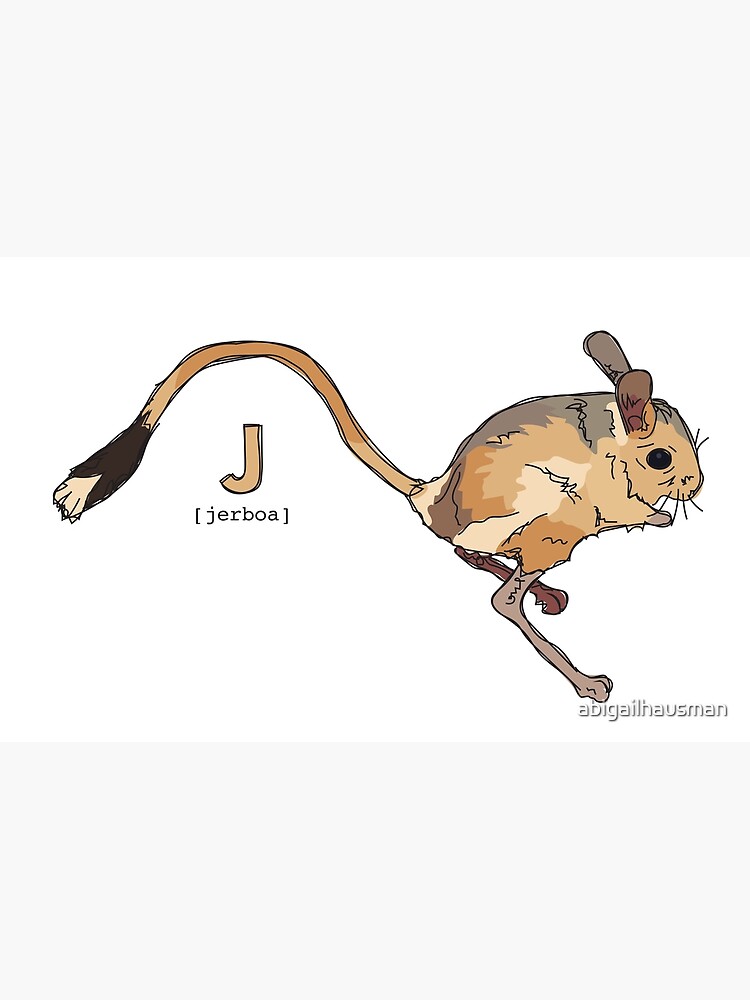 "Funky Animal Alphabet: J is for Jerboa" Poster for Sale by ...