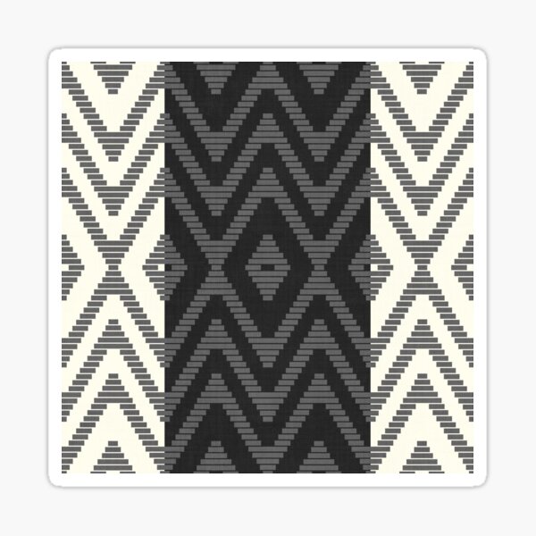 "Rattan in Charcoal" Sticker for Sale by beckybailey | Redbubble