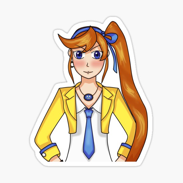 "Athena Cykes Ace Attorney" Sticker by MiaMafalda | Redbubble