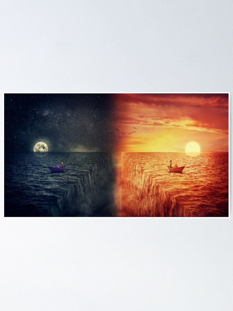 "Two Worlds Collide" Poster by psychoshadow | Redbubble