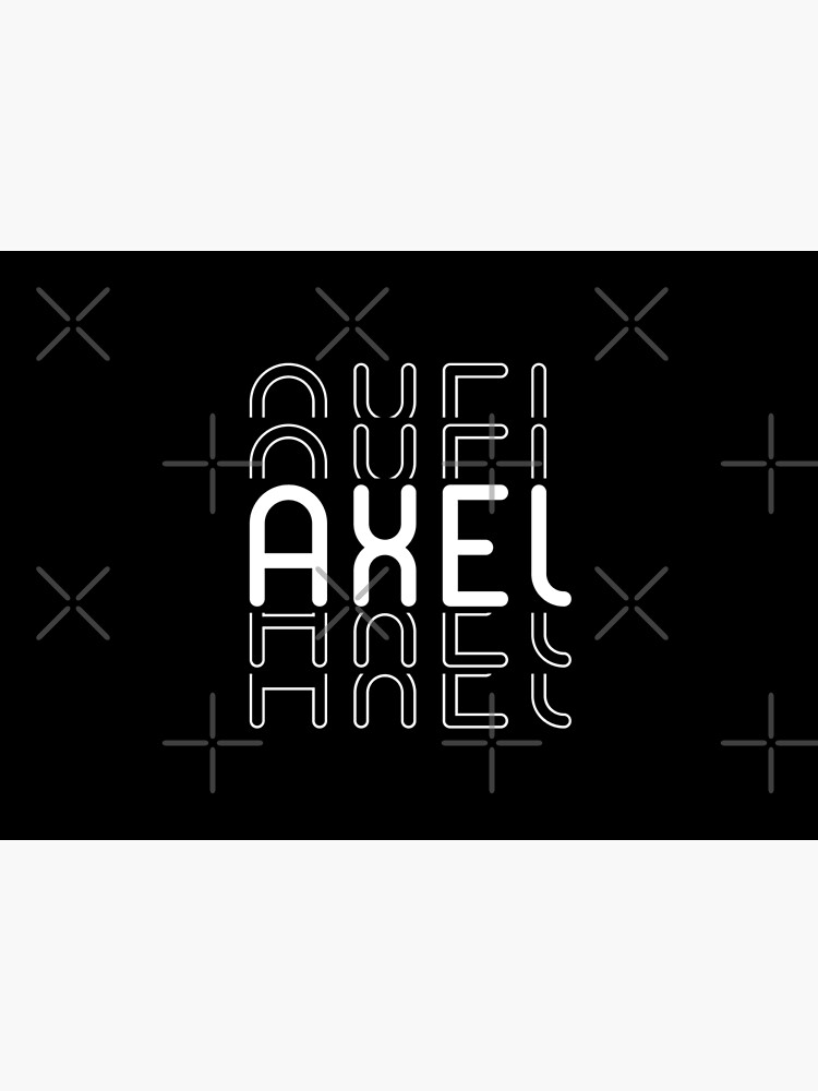 Póster «Nombre Axel en estilo blanco y negro» de Time-is-Money | Redbubble