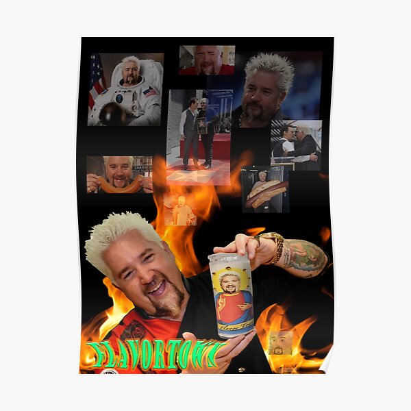 "Guy Fieri Bootleg Print" Poster for Sale by mybudle23 | Redbubble