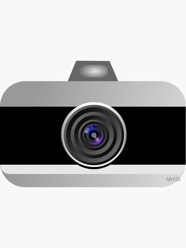 "Camera Logo" Sticker for Sale by MrNik | Redbubble