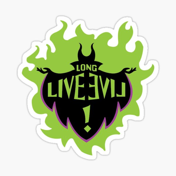 "Long live evil" Sticker by sarahxxdll | Redbubble