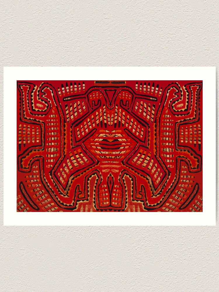 "Cuna Folk Art Shaman Vision" Art Print for Sale by Esprit-Mystique ...
