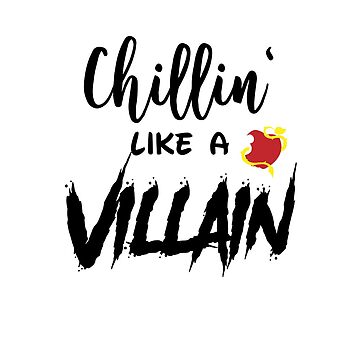 "Chillin 'like a Villain" Sticker by sarahxxdll | Redbubble