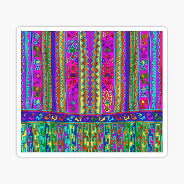 "Inca Tribal Folk Art" Sticker for Sale by Esprit-Mystique | Redbubble