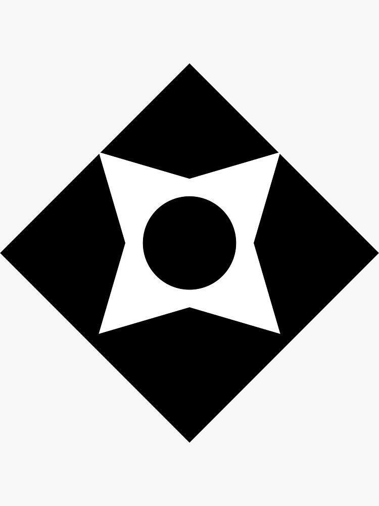 "Black and white shuriken" Sticker for Sale by RukDest | Redbubble