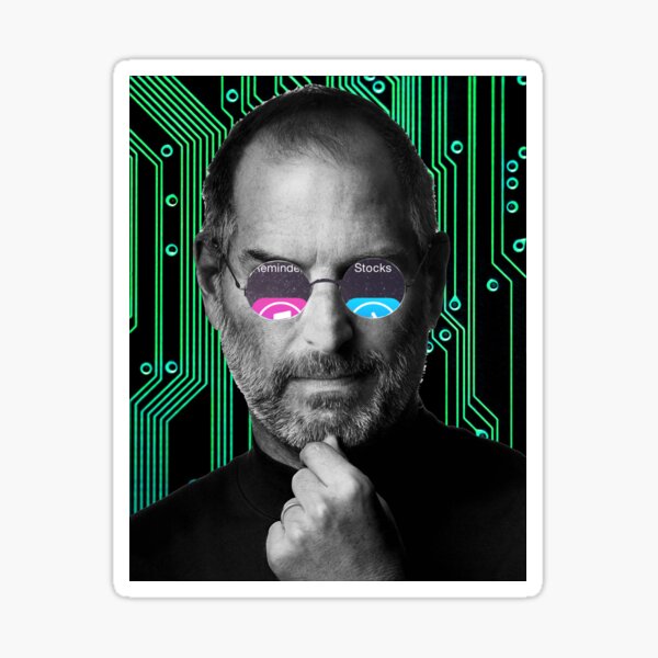 "Steve Jobs " Sticker for Sale by art-on-demand | Redbubble