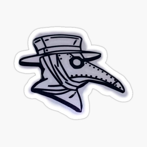 "Plague doctor " Sticker by ByEvangeline | Redbubble