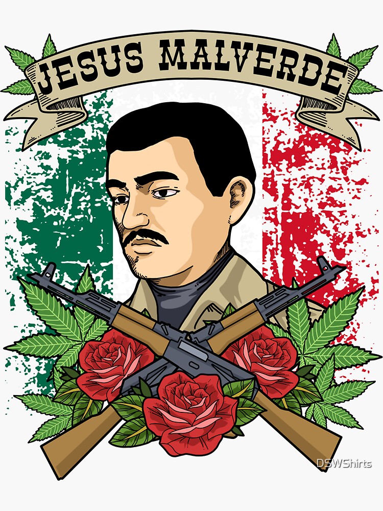 "Jesus Malverde Shirt For Women & Men Gifts Jesus Malverde" Sticker for ...