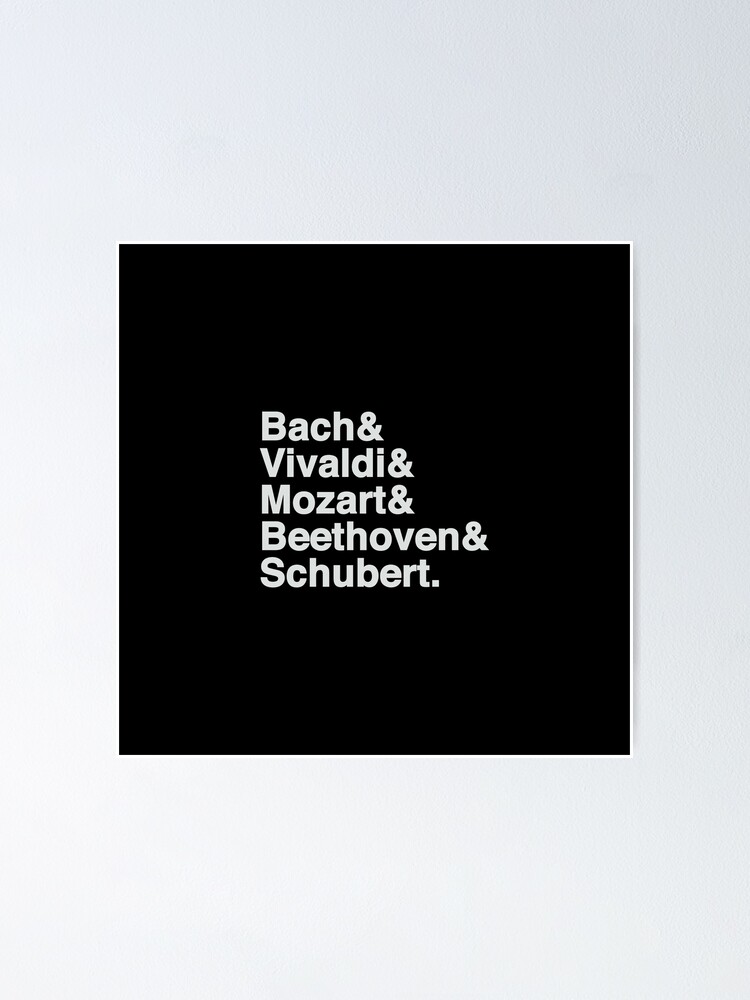 "Classical Music kings - Designed for classical music lovers" Poster by ...