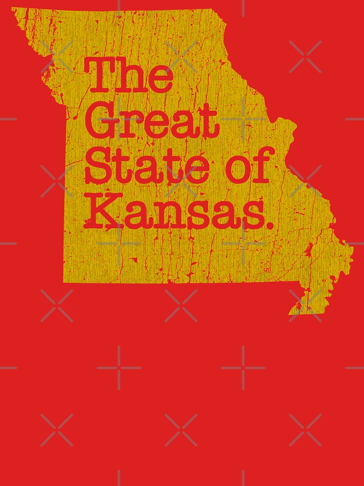 "The Great State of Kansas" T-shirt for Sale by jacobcdietz | Redbubble ...