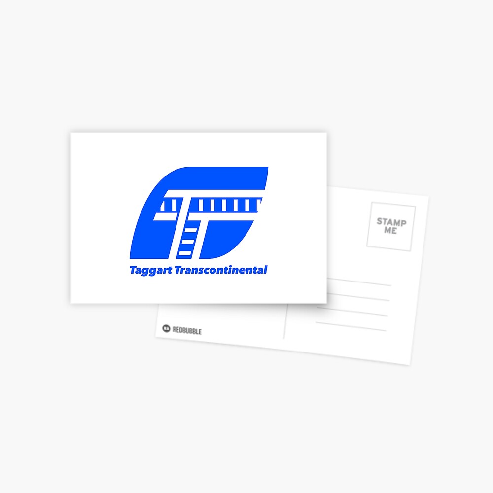 "Taggart Transcontinental Logo V2" Postcard by Kontrolpian | Redbubble