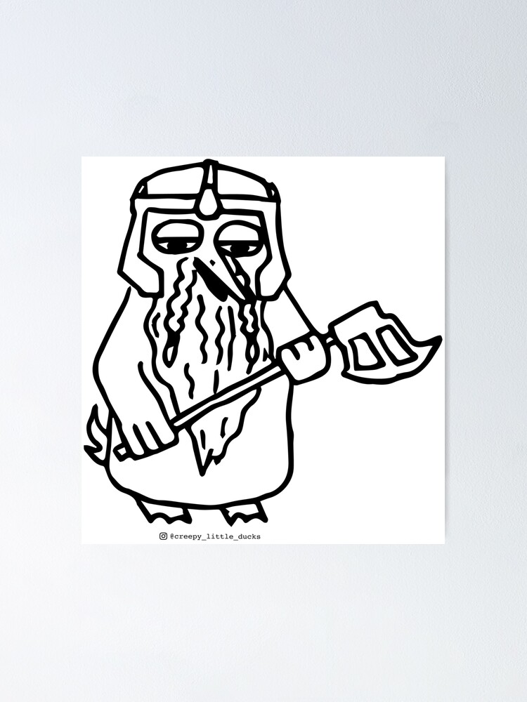 "Master Dwarf" Poster for Sale by CreepyLilDucks | Redbubble