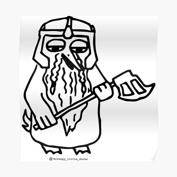 "Master Dwarf" Poster for Sale by CreepyLilDucks | Redbubble