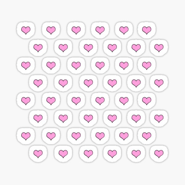 "Cute mini pink hearts" Sticker for Sale by OkihanaShop | Redbubble