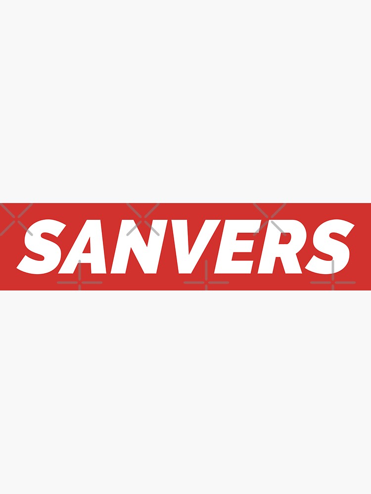 "SANVERS." Sticker by brenda-lee | Redbubble