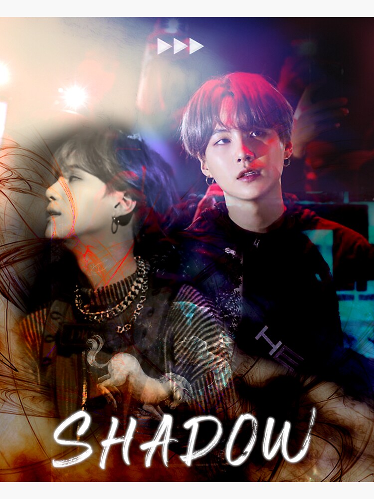 "BTS Suga Shadow" Sticker for Sale by mynighttime | Redbubble
