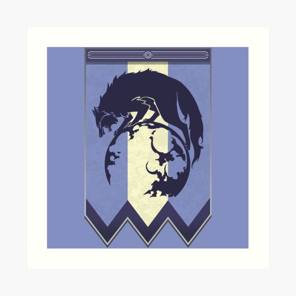 "Fire Emblem 3 Houses: Ashen Wolves Banner" Art Print by Exotix | Redbubble