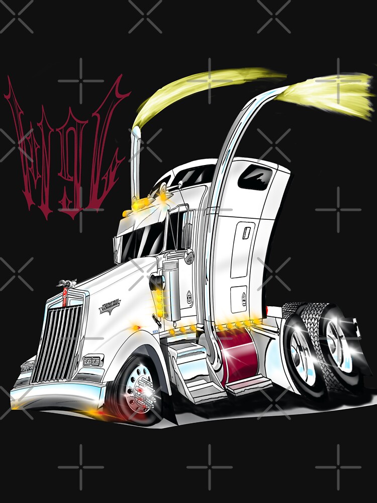 "Kenworth w900L Hotrod" Essential T-Shirt for Sale by liljay34 | Redbubble