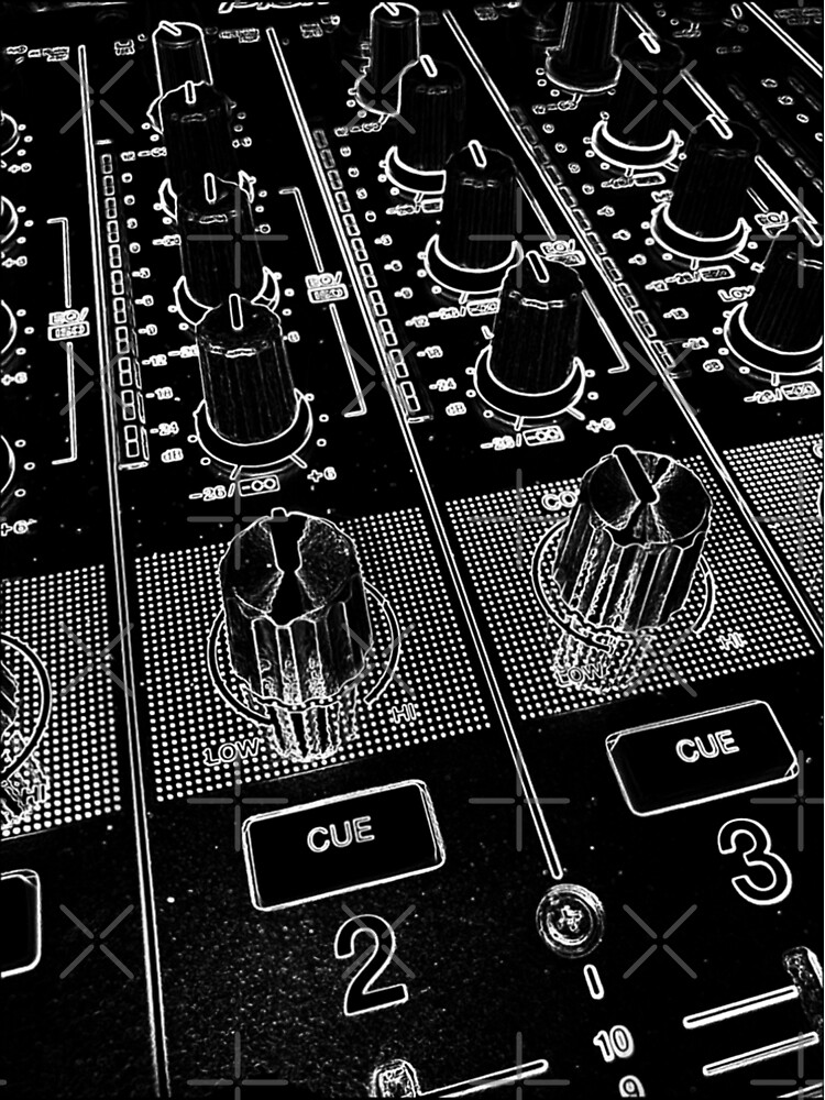 "DJ-Mixer Knobs Deejay - DJM" Poster for Sale by moonchildworld | Redbubble