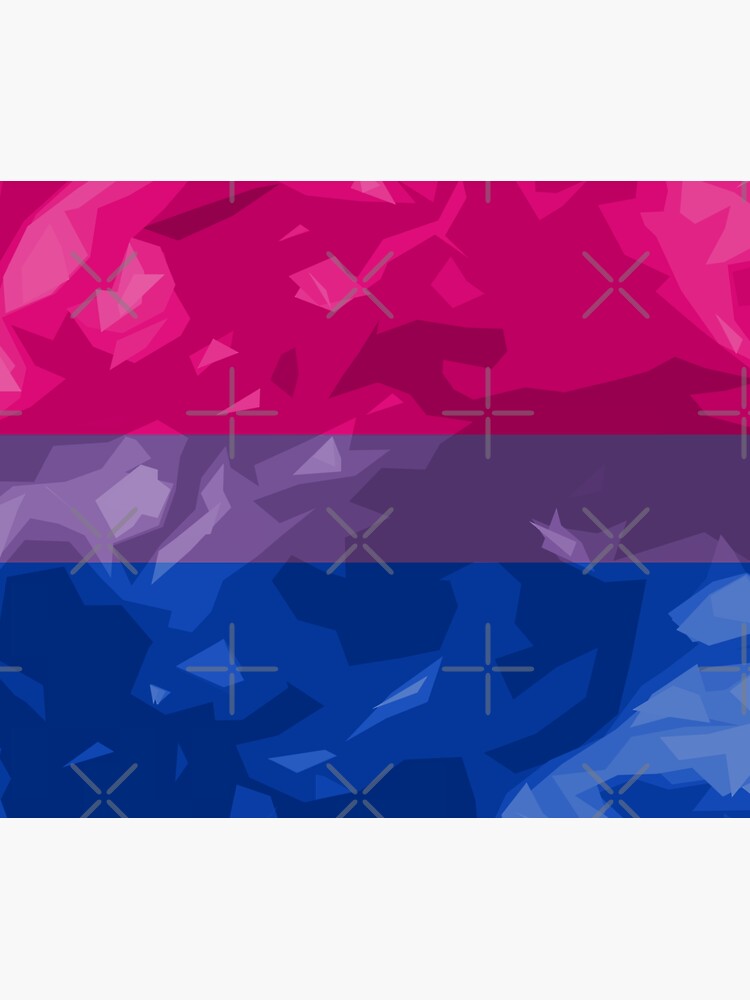 "Textured Abstract Bisexual Pride Flag Large Series 1" Sticker for Sale ...