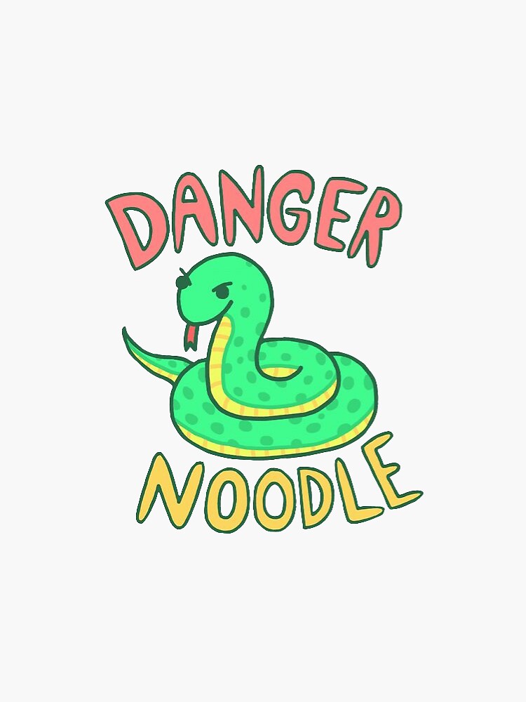"Danger Noodle" Sticker for Sale by McGroty | Redbubble