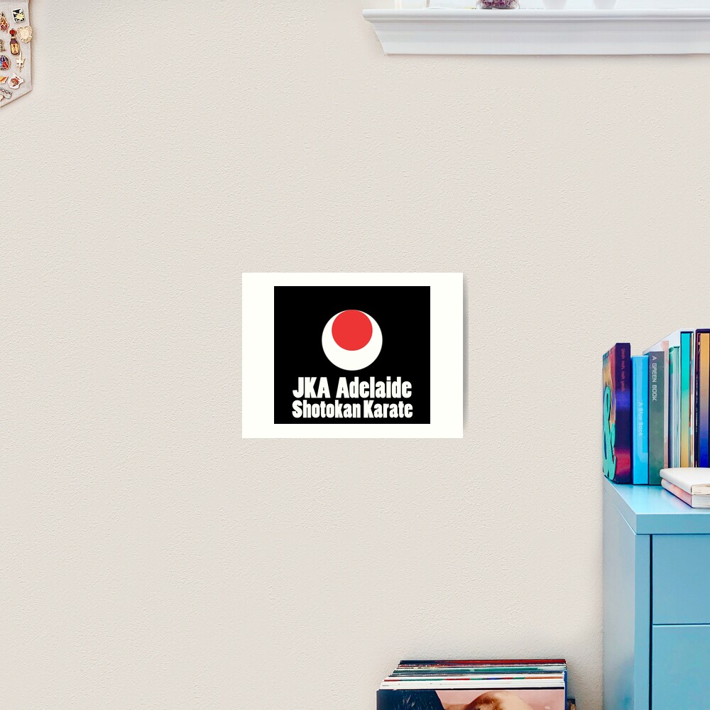 "JKA Adelaide, Shotokan Karate Branch Logo, White Text" Art Print by ...