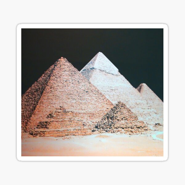 "Pyramids" Sticker for Sale by ALifeSavored | Redbubble