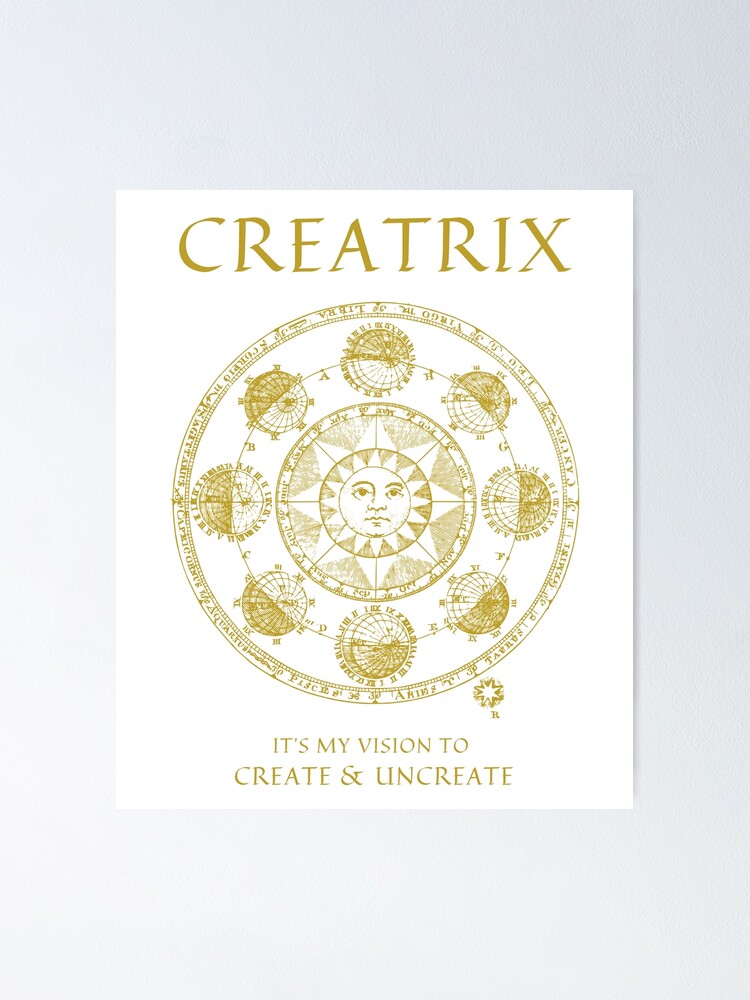 "Creatrix Astrology Gold Logo" Poster by CreatrixArt | Redbubble