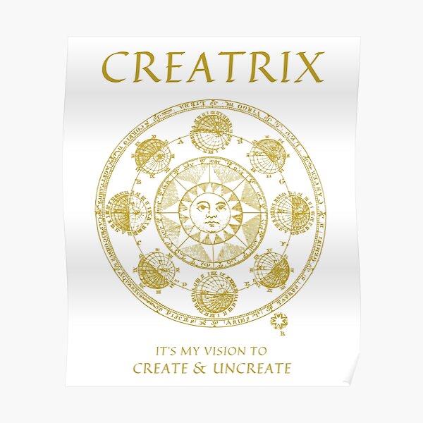 "Creatrix Astrology Gold Logo" Poster by CreatrixArt | Redbubble