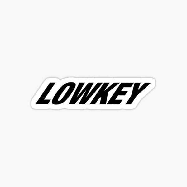 "Lowkey "Core Logo"" Sticker for Sale by Lowkeyempire | Redbubble