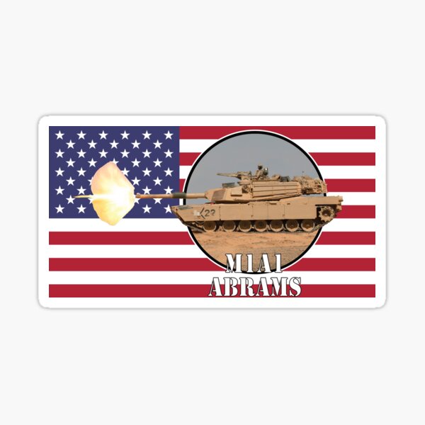 "Patriotic M1A1 Abrams" Sticker for Sale by M1abrums | Redbubble