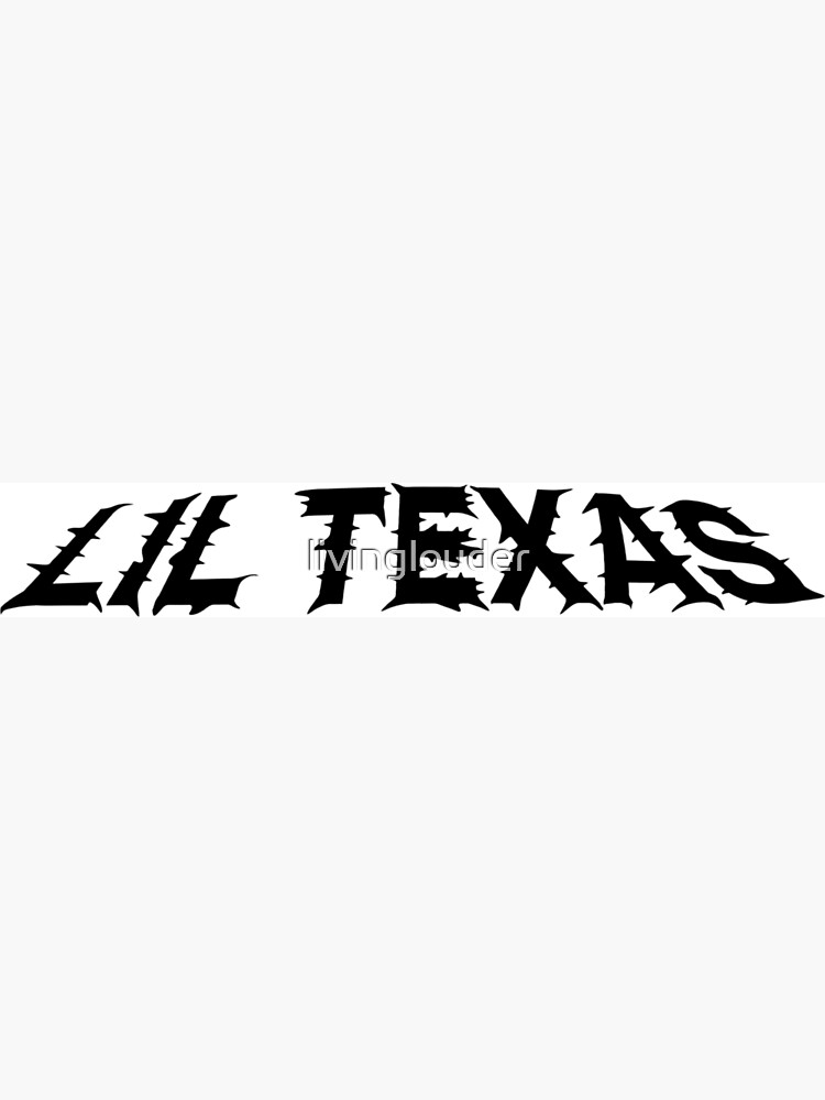 "Lil Texas - Black" Poster by livinglouder | Redbubble