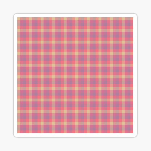 "Brink Pink Plaid by Suzy Hager" Sticker for Sale by suzyhager | Redbubble