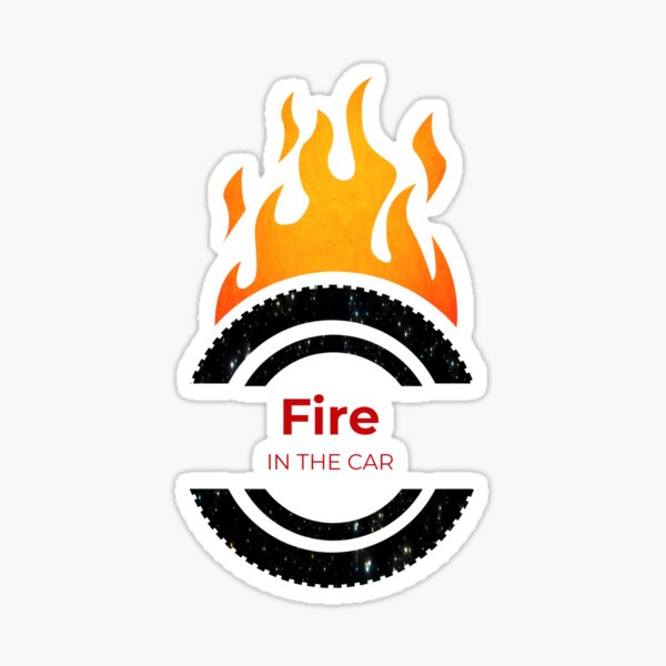 "FIRE LOGO" Sticker by Ajayheena | Redbubble