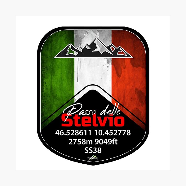 "Stelvio Pass - Passo Dello Stelvio Sticker & T Shirt Italy Italia ...