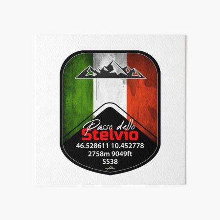 "Stelvio Pass - Passo Dello Stelvio Sticker & T Shirt Italy Italia" Art ...
