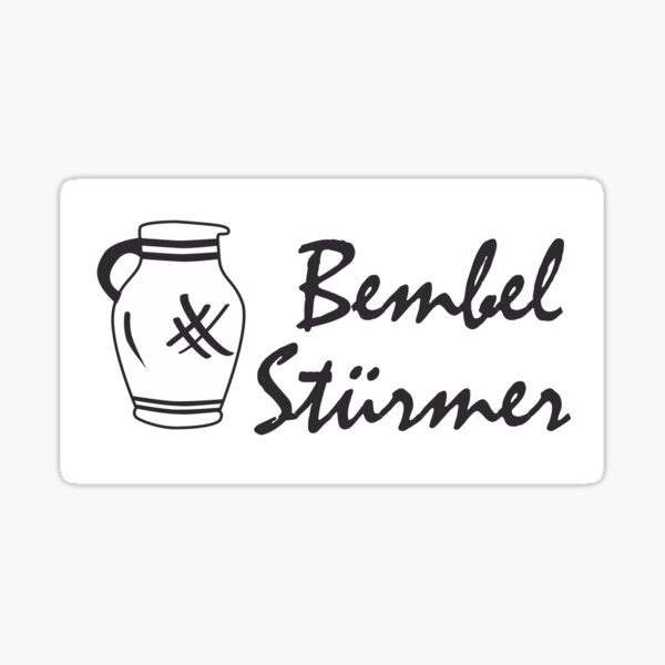 "BEMBEL STRIKER #Bembel" Sticker for Sale by Bembeltown | Redbubble