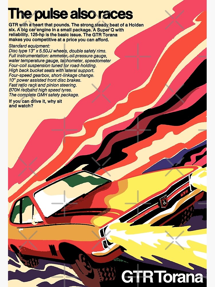 "HOLDEN TORANA" Poster for Sale by ThrowbackM2 | Redbubble