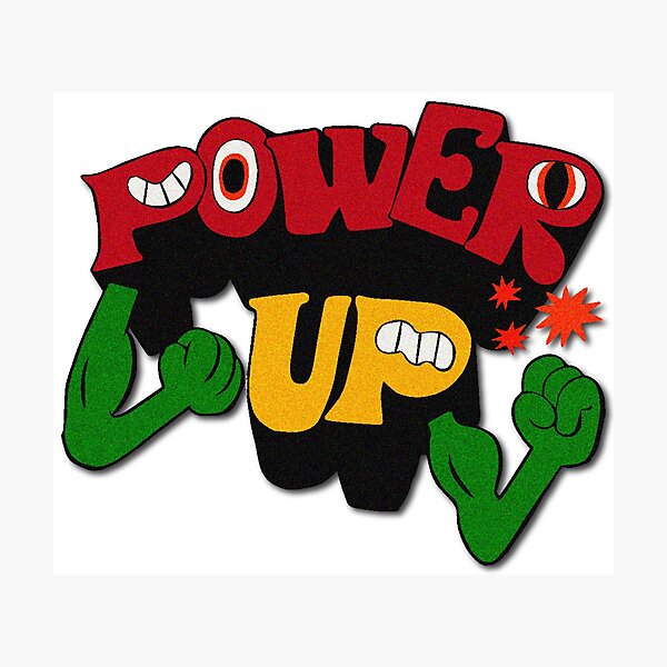 "Power Up Gaming Meme" Photographic Print for Sale by Findy | Redbubble