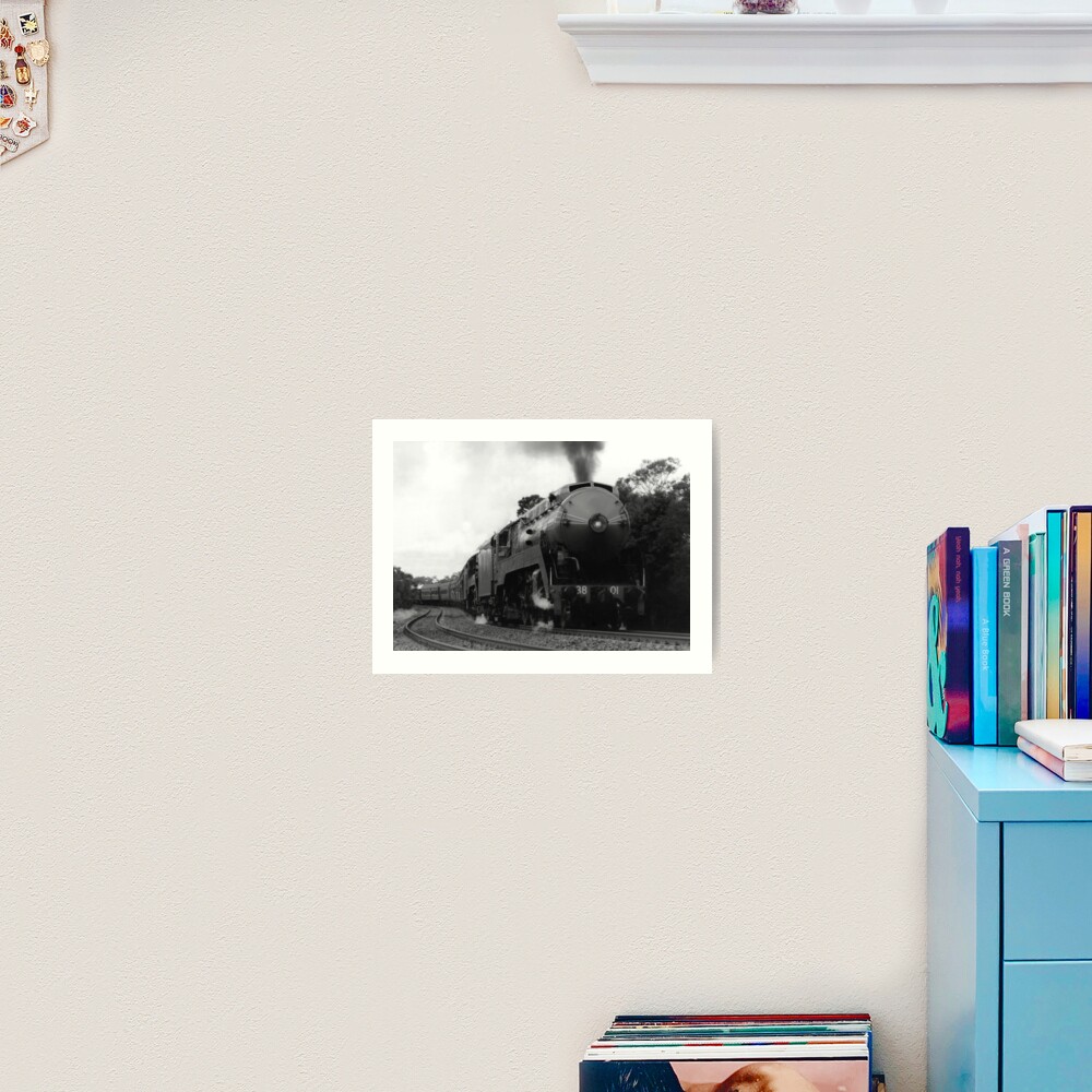 "Historic 3801 Train" Art Print by bluegumbill | Redbubble