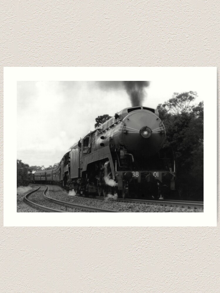"Historic 3801 Train" Art Print by bluegumbill | Redbubble